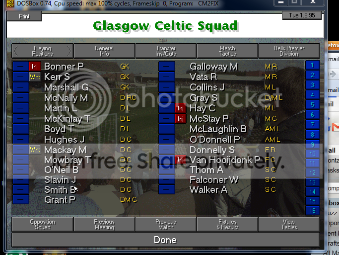 [PC] - Championship Manager 2 works with DOSBox :-) | TalkCeltic - The ...